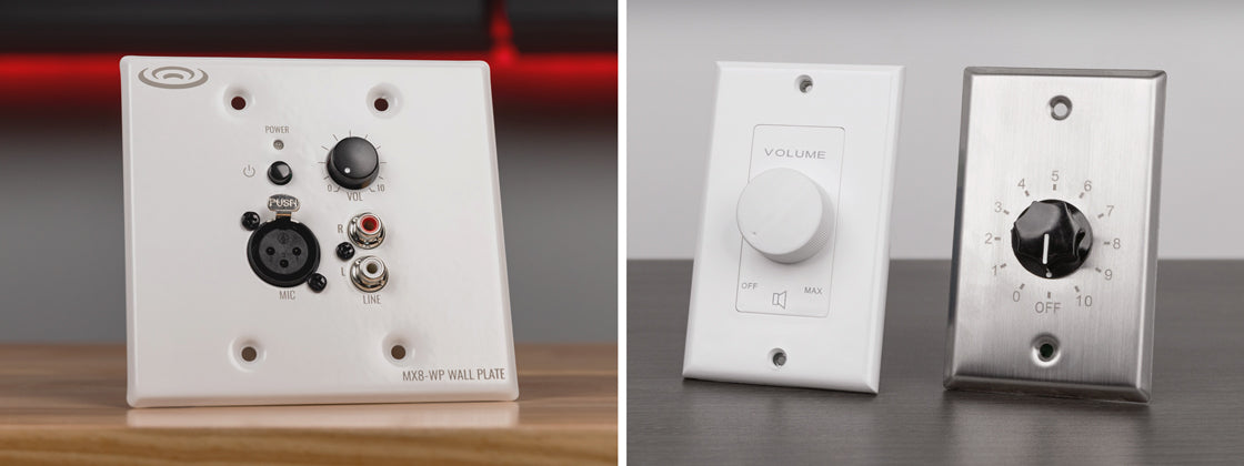 Wall Plates and Volume Knobs for Convenient Audio Control