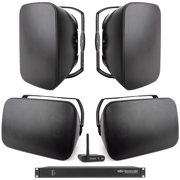 Fitness Studio Sound System with 70V Outdoor Speakers, Digital Mixer ...