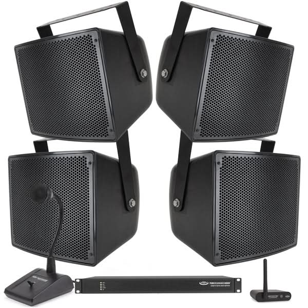 Outdoor Stadium Sound System with Stadium Speakers, Digital Mixer Amp ...