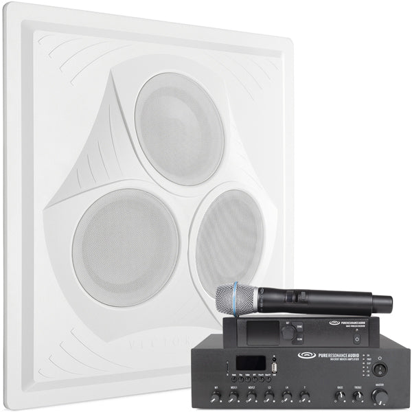 School Speaker System with Ceiling Tile Speaker, Bluetooth Mixer Amp ...