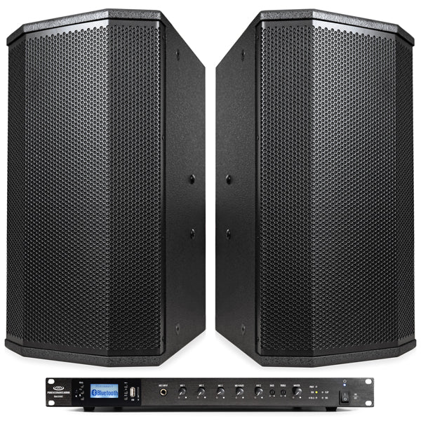 Fitness Center Sound System with Premium Speakers and Bluetooth Receiver