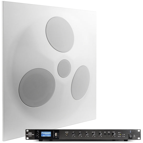 Hotel Sound System with 4 Drop Tile Ceiling Speakers and 240 Watt ...