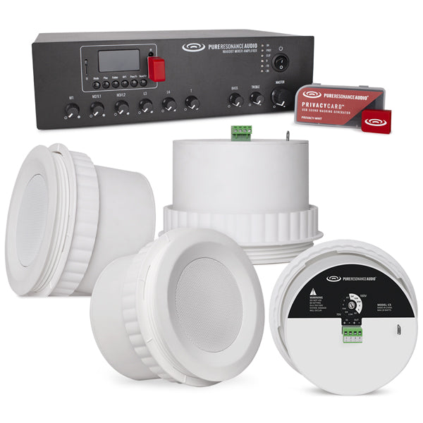 Sound Masking Speaker System with 70V Ceiling Speakers and White Noise ...