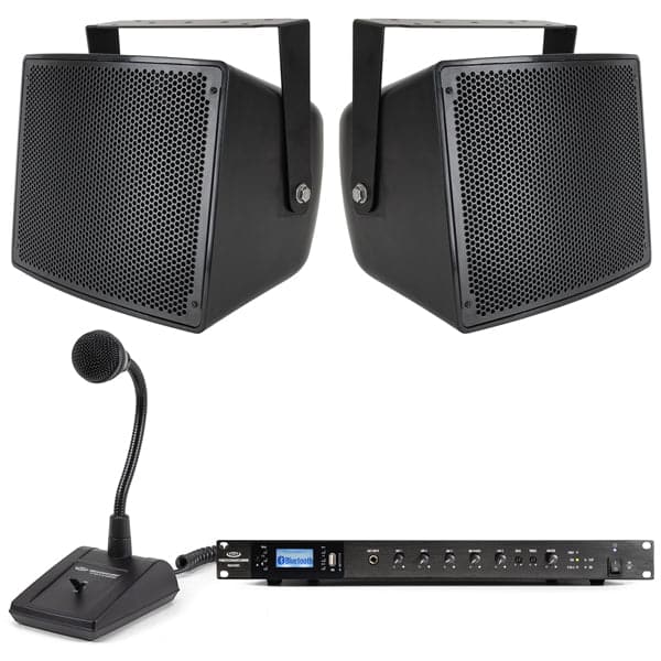 Sound System for Stadiums with 70V Outdoor Speakers, 350W Mixer ...