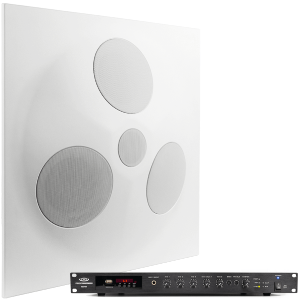 Premium Classroom Speaker System with Drop Tile Ceiling Speaker and ...