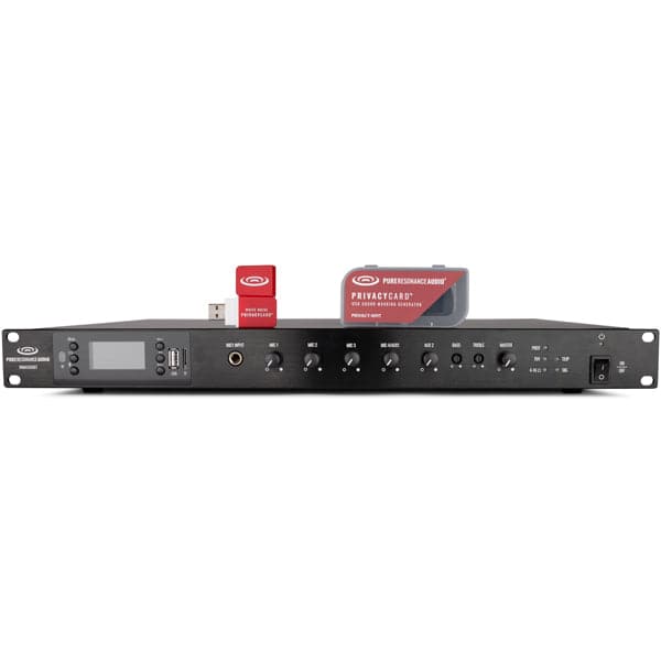 Pure Resonance Audio 500W Rack Mount Sound Masking White Noise Generator