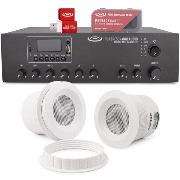 Sound Masking System with 2 Ceiling Speakers and White Noise Sound ...